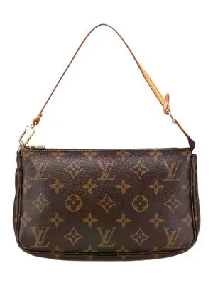 LOUIS VUITTON Monogram Mini Pochette Accessoires Handbag - Brown