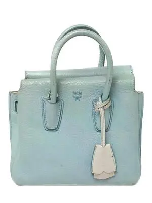 Mcm Milla Leather Tote Bag - Blue