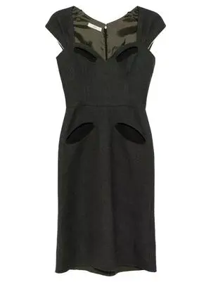Prada Cut-out Midi Dress - Grey