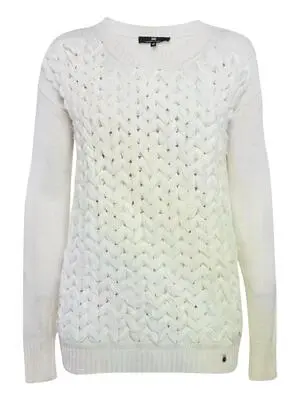 ELISABETTA FRANCHI Cable-Knit Sweater
