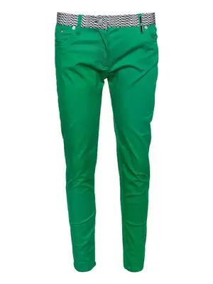 Kenzo Patterned Waistband Trousers - Green