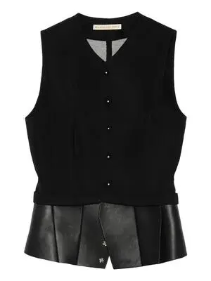 Balenciaga Pre-owned 2010s Panelled Vest - Black