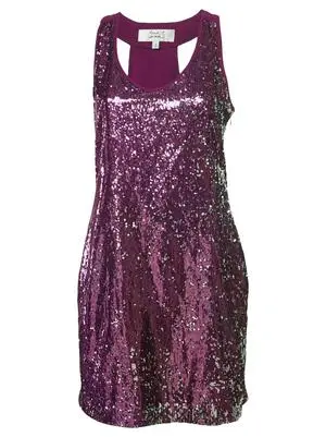Badgley Mischka 2024 Sequin Mini Dress - Purple