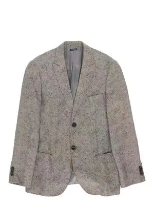 Giorgio Armani 2000s Textured Blazer - Grey