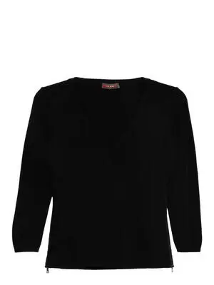 Prada V-neck Top - Black