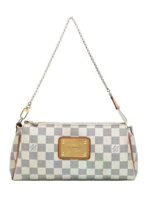 LOUIS VUITTON Damier Azur Eva Satchel - White