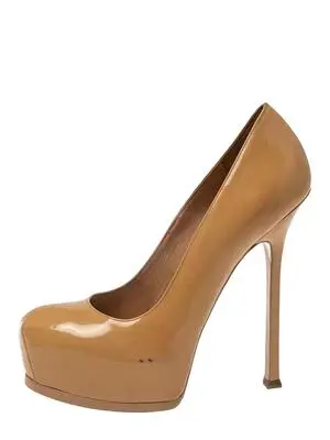 Saint Laurent 150mm Platform Stiletto Heel Pumps - Neutrals