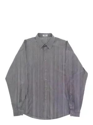 Versace 1980s Cotton Shirt - Grey