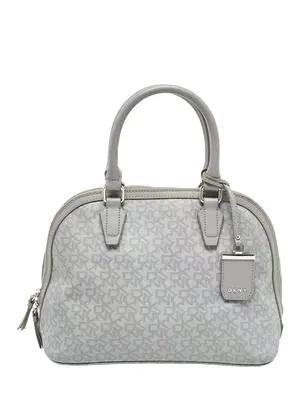 Dkny Monogram Pattern Tote Bag - Grey