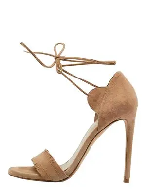 STUART WEITZMAN 110mm Lace-up Sandals - Neutrals