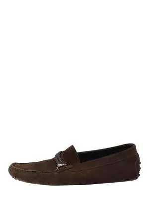 TOD'S Braided-strap Moccasin Loafers - Brown