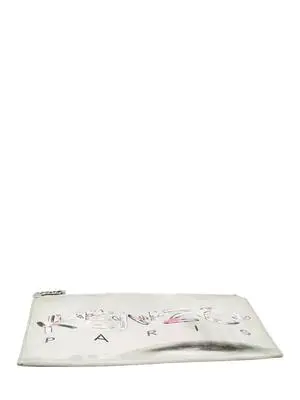 Kenzo Logo-print Clutch Bag - White