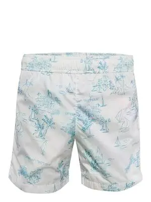 Off-White Pattern Shorts - White