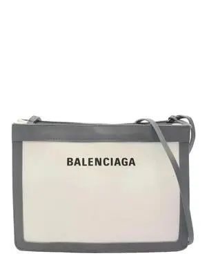 Balenciaga 2000s Logo-detail Shoulder Bag - Neutrals