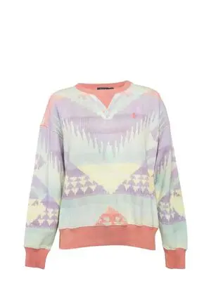 Polo Ralph Lauren Geometric-print Sweatshirt - Purple