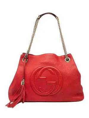 Gucci Medium Soho Chain Tote Bag - Red