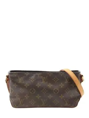 LOUIS VUITTON 2004 Trotteur Monogram Shoulder Bag - Brown