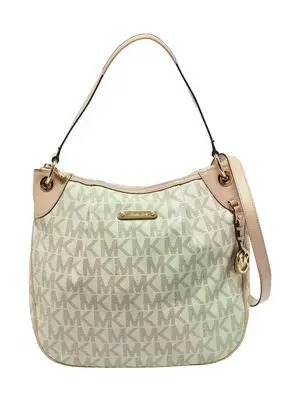 Michael Kors Logo-print Shoulder Bag - Neutrals