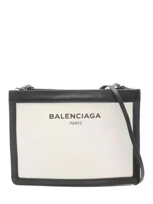 Balenciaga Pre-owned 2000s Logo-detail Shoulder Bag - Neutrals