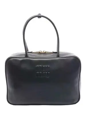 Miu Miu Pre-owned Calfskin Beau Top Handle Handbag - Black