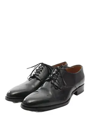 Dior 2010s Leather Lace-up Loafers - Black