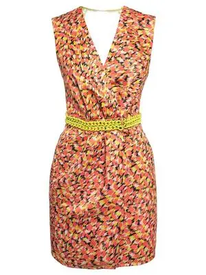 Elisabetta Franchi Chain-belt Mini Dress - Orange