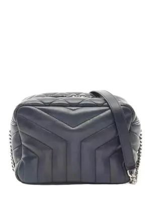Saint Laurent 2000s Quilted Chain Shoulder Bag - Blue