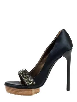 LANVIN 125mm Crystal-embellished Heeled Pumps - Green
