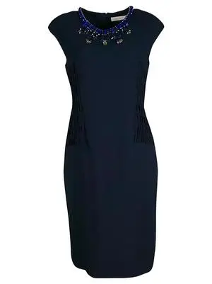 Matthew Williamson Embellished Sleeveless Dress - Blue