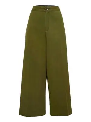 JOSEPH 2024 Tailored Gabardine Trousers - Green