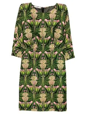 Prada Floral Dress - Green