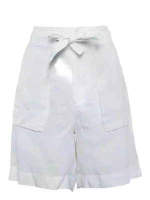 Polo Ralph Lauren Vintage Linen Tie-waist Shorts - White