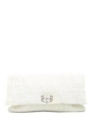 Miu Miu 2000s Quilted Clasp Bag - White