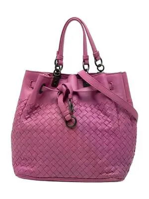 Bottega Veneta Nappa Intrecciato Bucket Bag - Pink