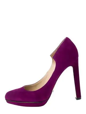 PAUL ANDREW 115mm Suede Pumps - Purple