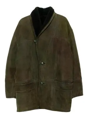 A.N.G.E.L.O. VINTAGE CULT 1980s Suede Coat - Green