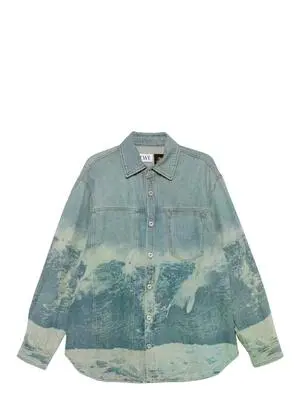 Loewe X Paula’s Ibiza Surf-print Shirt - Blue