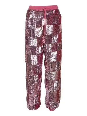 Retrofete Sequined Trousers - Pink