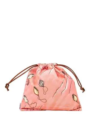 Loewe Seashell Print Drawstring Pouch - Pink