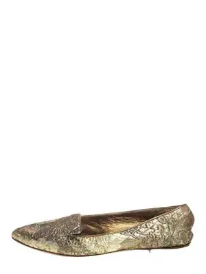 Dolce & Gabbana Brocade-quilted Slippers - Gold
