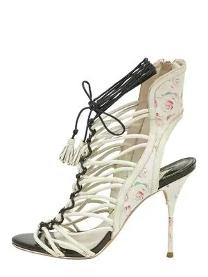 SOPHIA WEBSTER Strappy Heeled Sandals - White