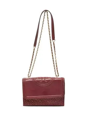 Tory Burch Diamond-quilted Leather Shoulder Bag - Red