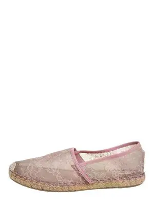 Valentino Garavani Floral-lace Espadrilles - Pink