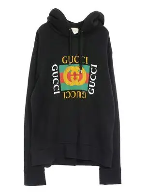 Gucci 2010s Logo-print Hoodie - Black