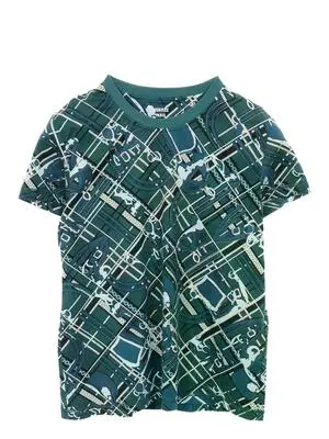 Hermès 2010s Chains Print T-shirt - Blue