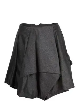 Alexander McQueen Draped Mini Skirt - Grey