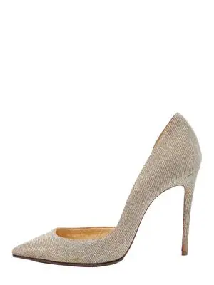 CHRISTIAN LOUBOUTIN 100mm Lurex Pumps - Metallic