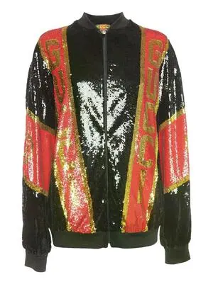 Gucci Sequin-embellished Bomber Jacket - Black