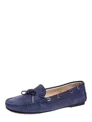 TOD'S Gommino Leather Loafers - Purple