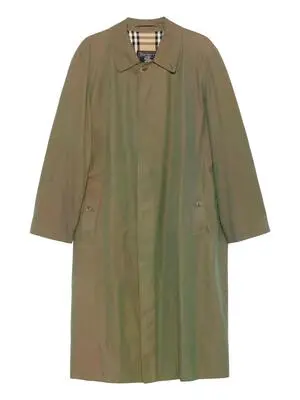 Burberry Circa 1980's Cotton Trench Coat - Green